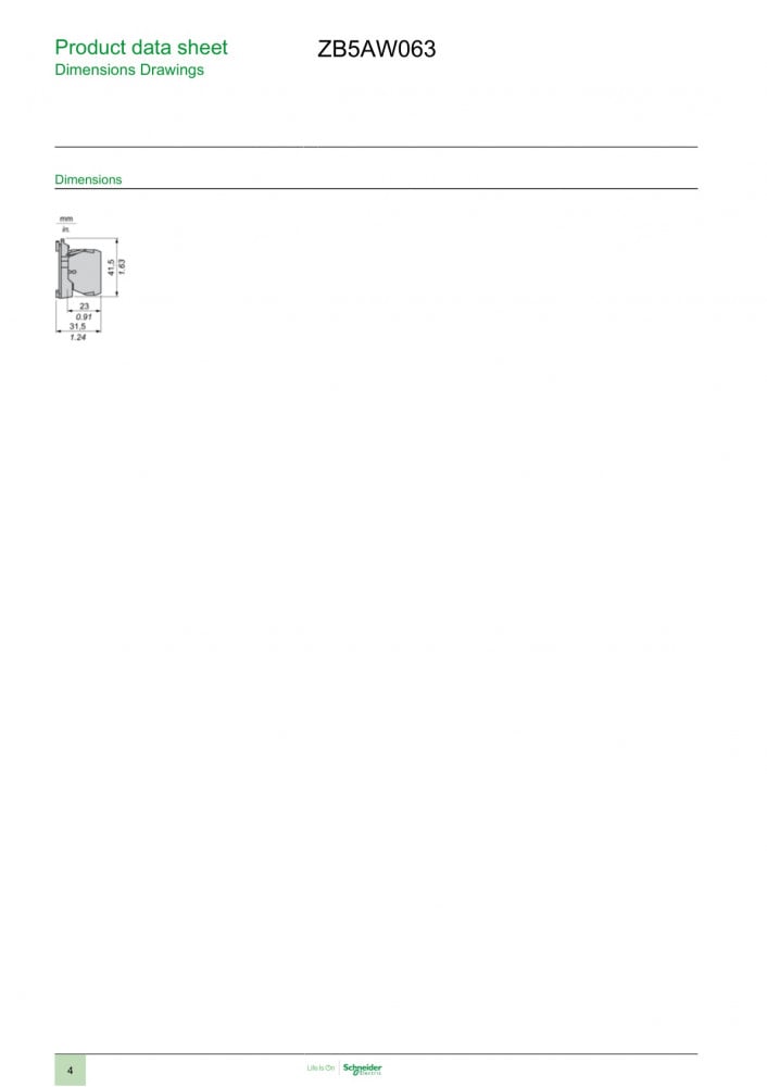 ZB5AW063 technical document page 4