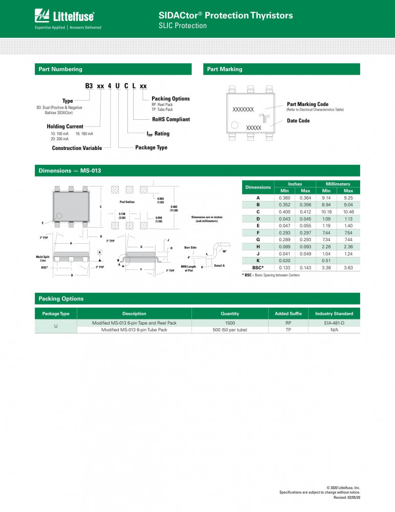 B3204UALRP datasheet page 4