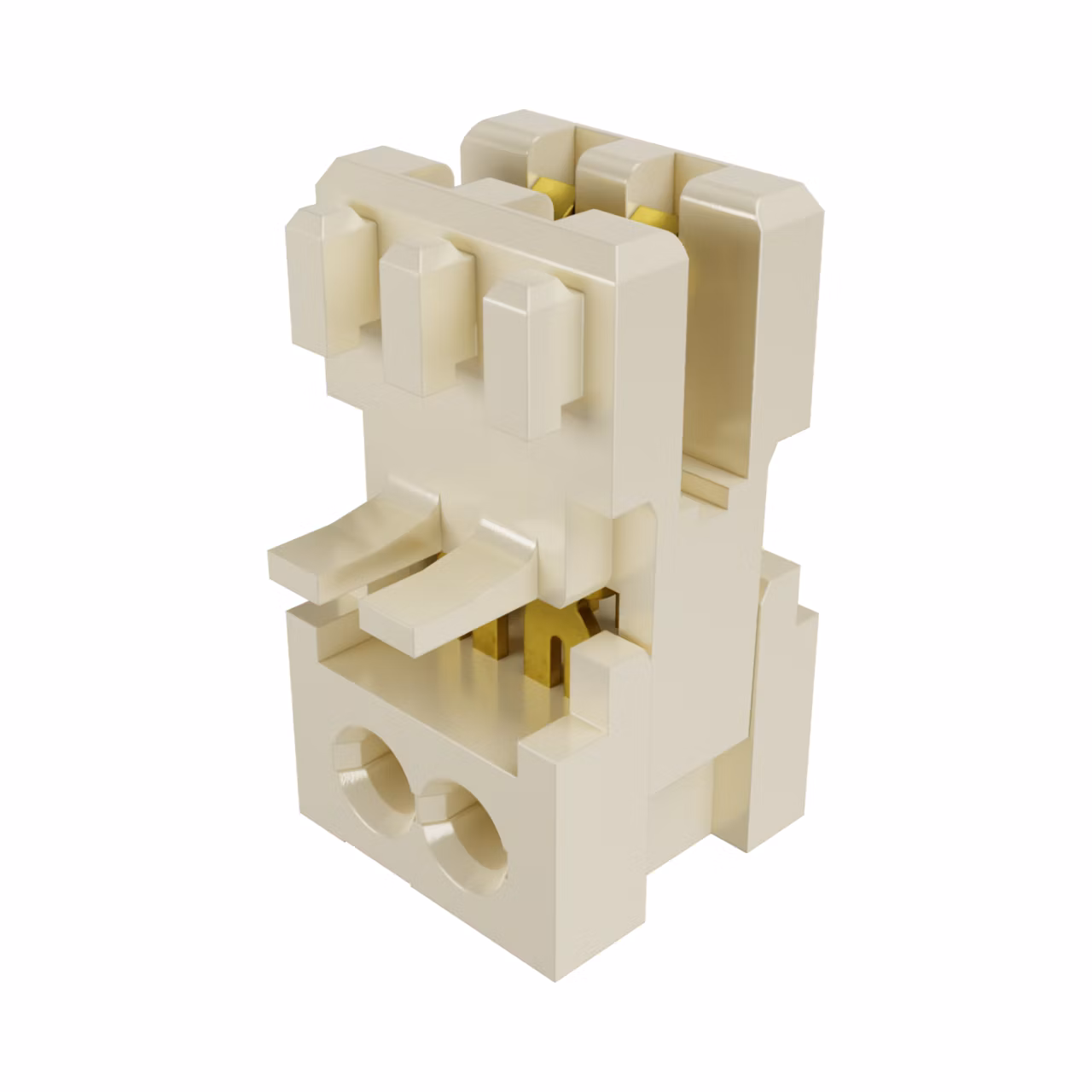 Appli-Mate RAST 2.5 Connector, 2.50mm Pitch, Female, 2 Circuits, No Position Keys Removed, Open Endwalls, Gold Plating for sale