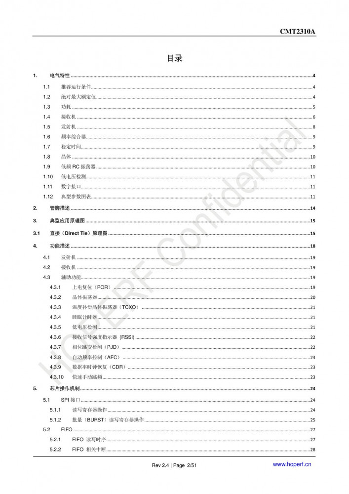 CMT2310A-EQR datasheet page 2