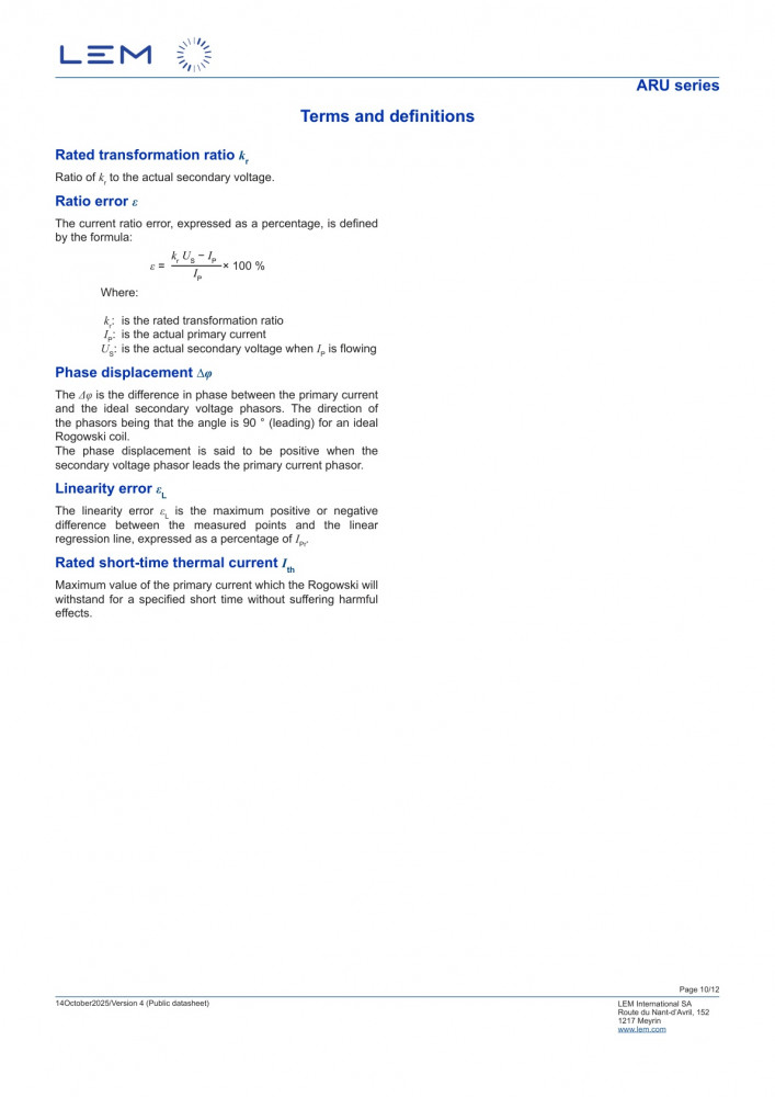 LEM ARU documentation page 10