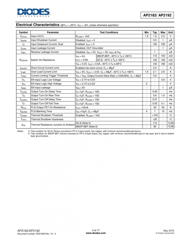 AP2182MPG-13 datasheet page 4