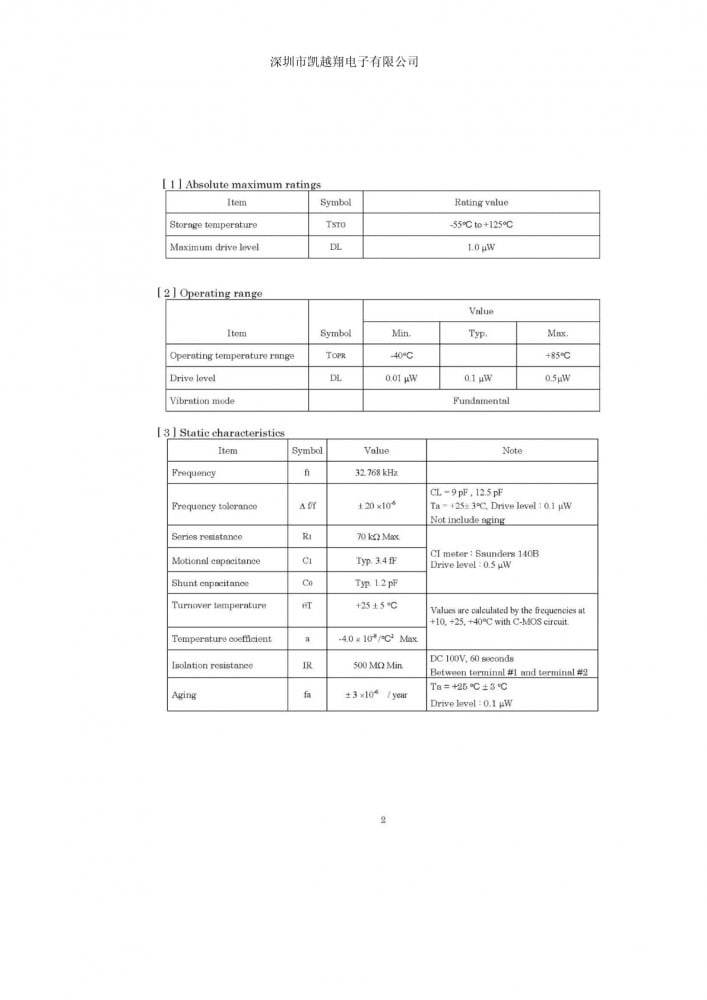 KYX KFC3276812520T specification page 4
