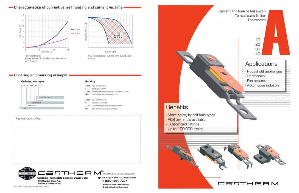 Cantherm A-series technical document page 1