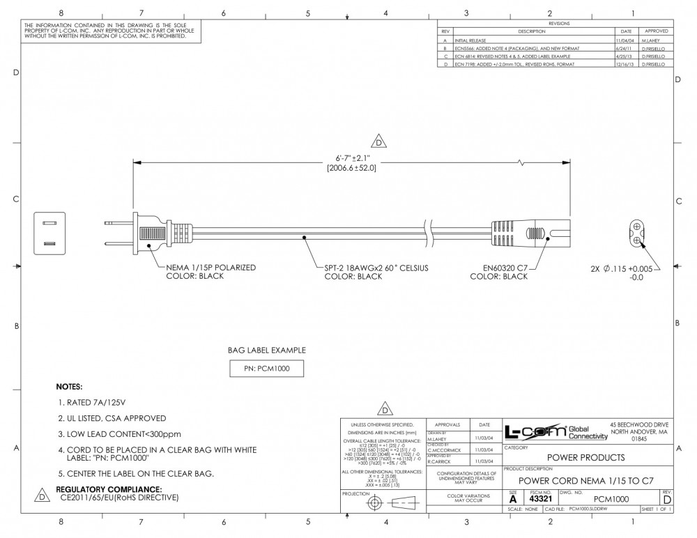 L-com PCM1000 product document