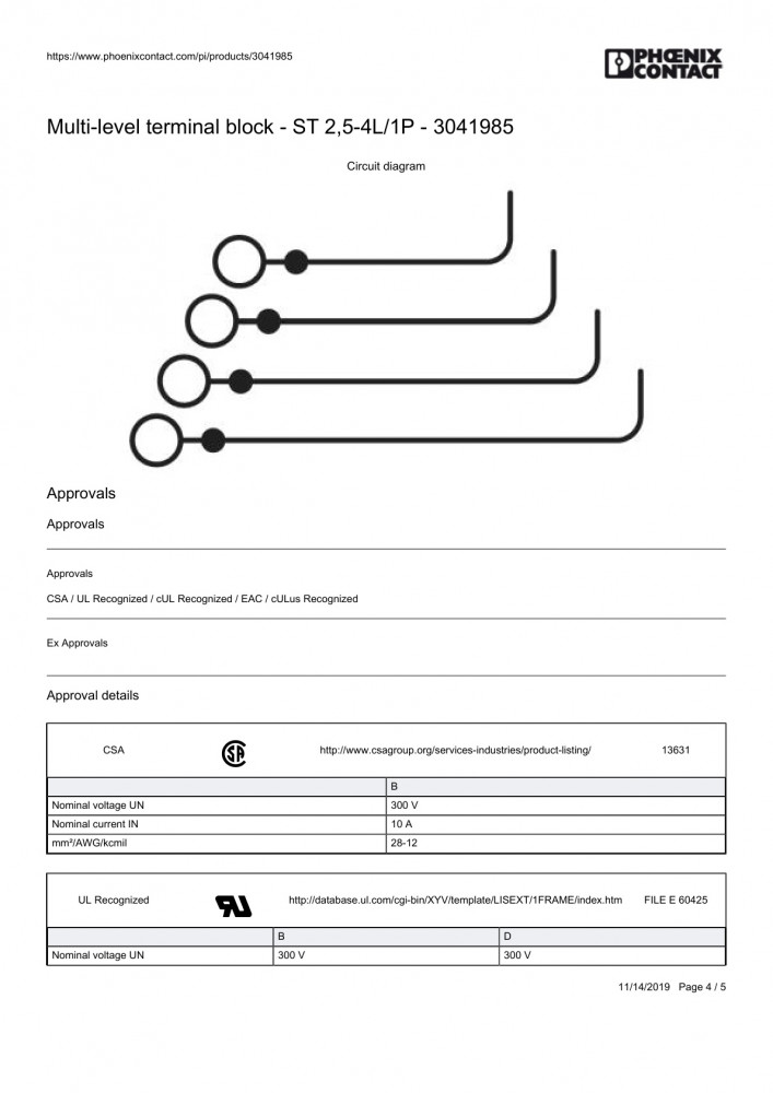 ST 2,5-4L/1P technical document page 4