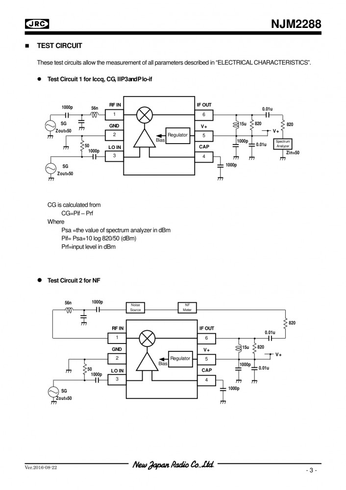 NJM2288 datasheet page 3
