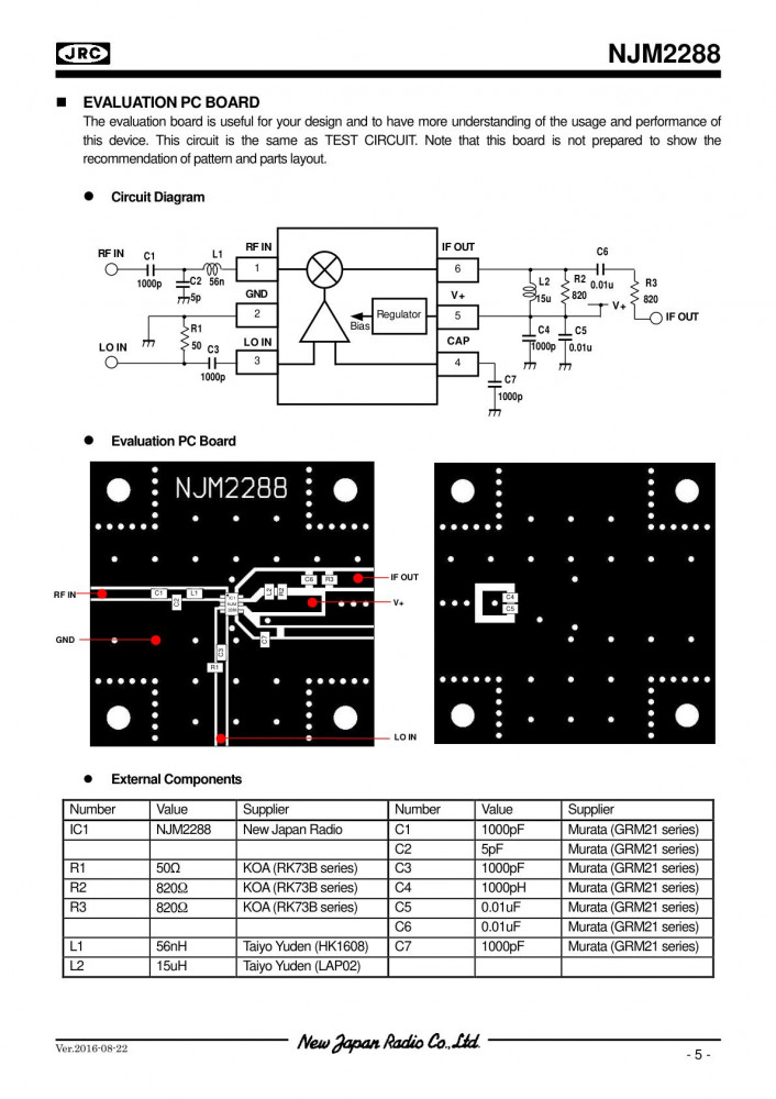 NJM2288 datasheet page 5