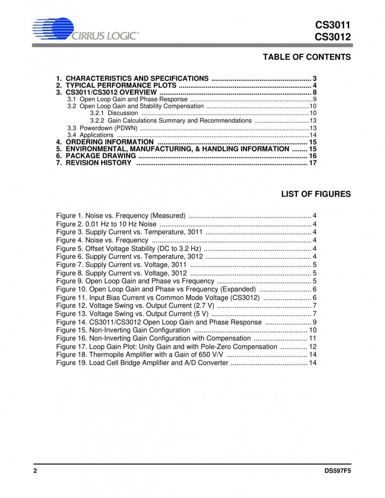 CS3012-IS datasheet page 2