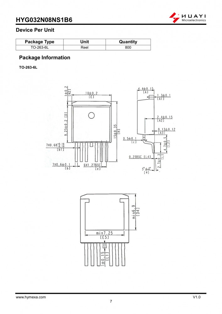HYG032N08NS1B6 datasheet page 7