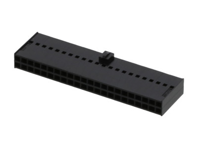 2.54mm Pitch C-Grid III Crimp Housing Dual Row, 22 Circuits, Black