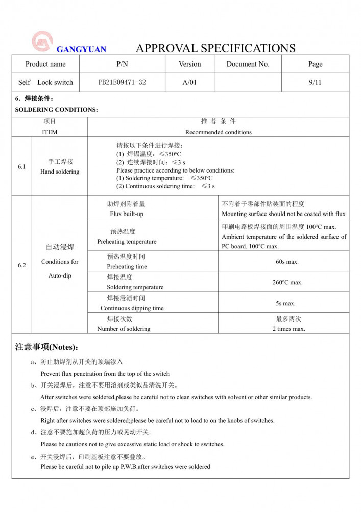 PB21E09471-32 approval specification page 9