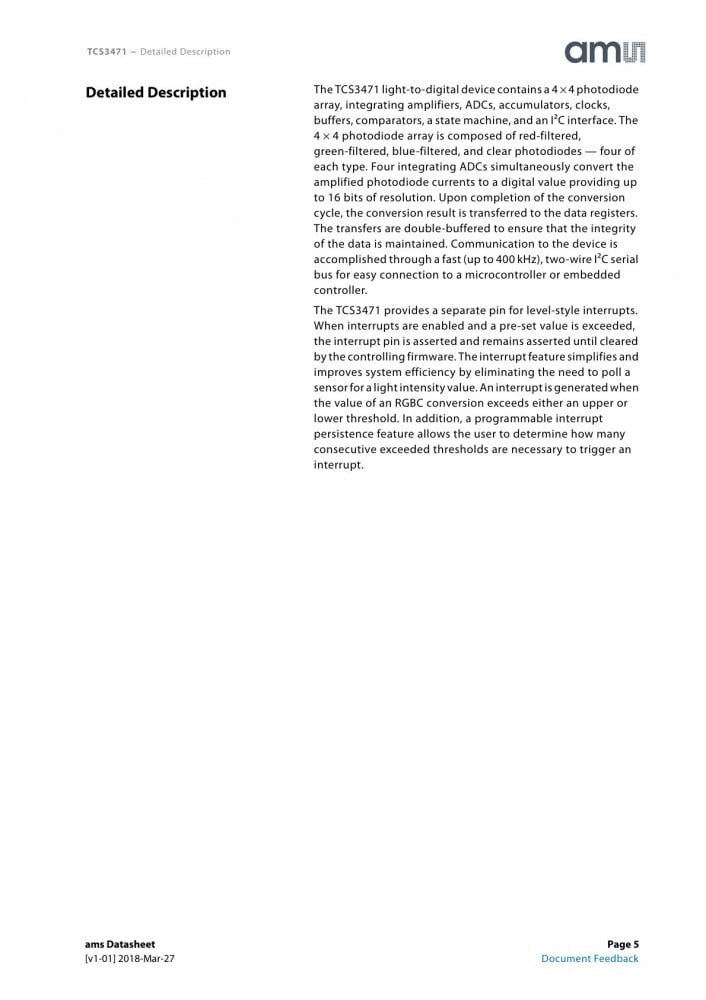 TCS34711FN datasheet page 5