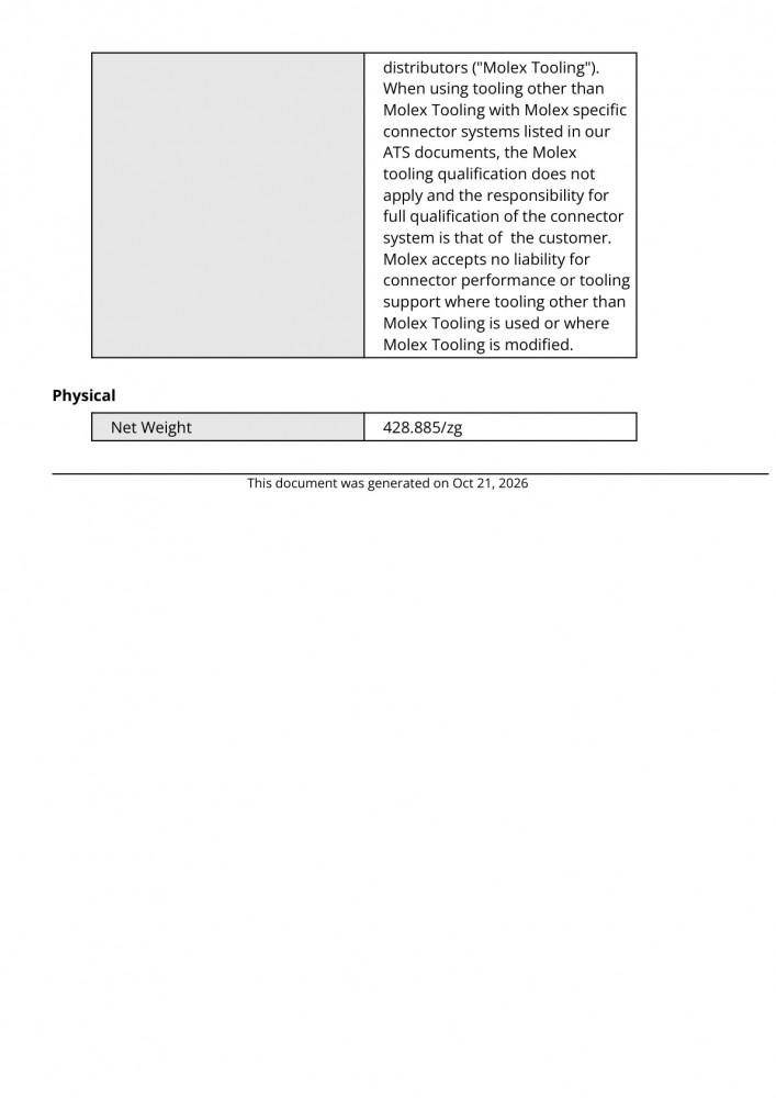 Molex 638111100 tooling document preview, page 3