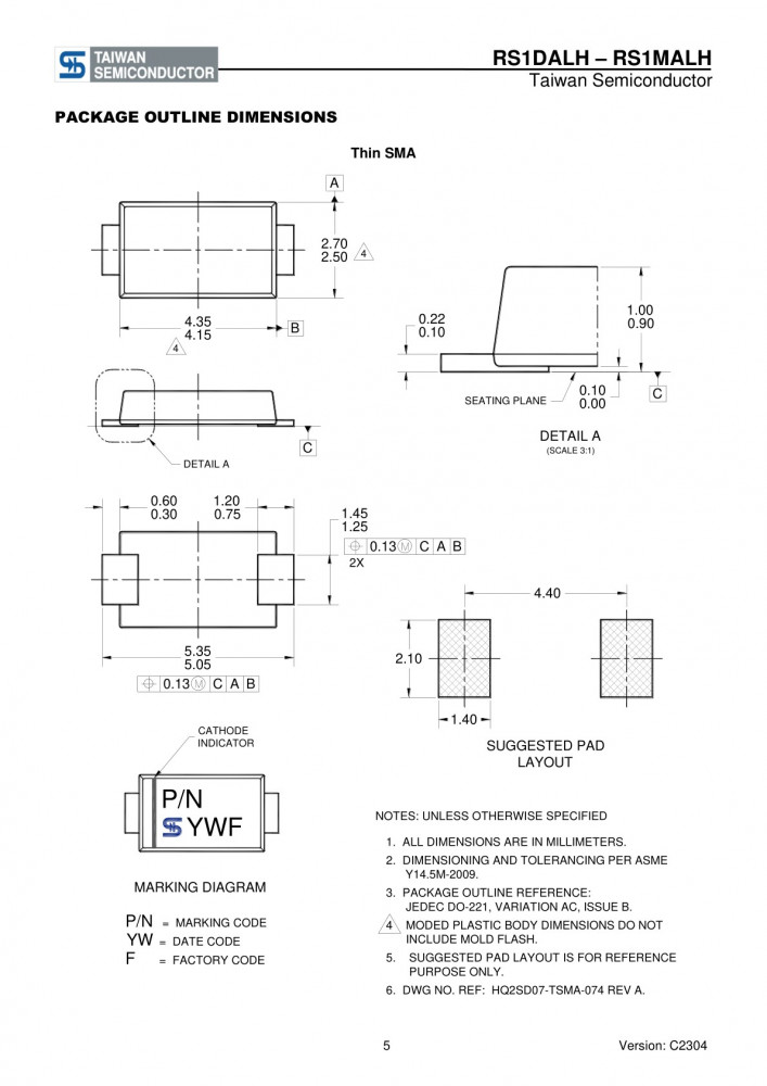RS1KALH technical document, page 5