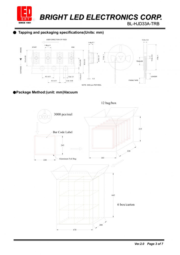 BL-HJD33A-TRB datasheet page 3