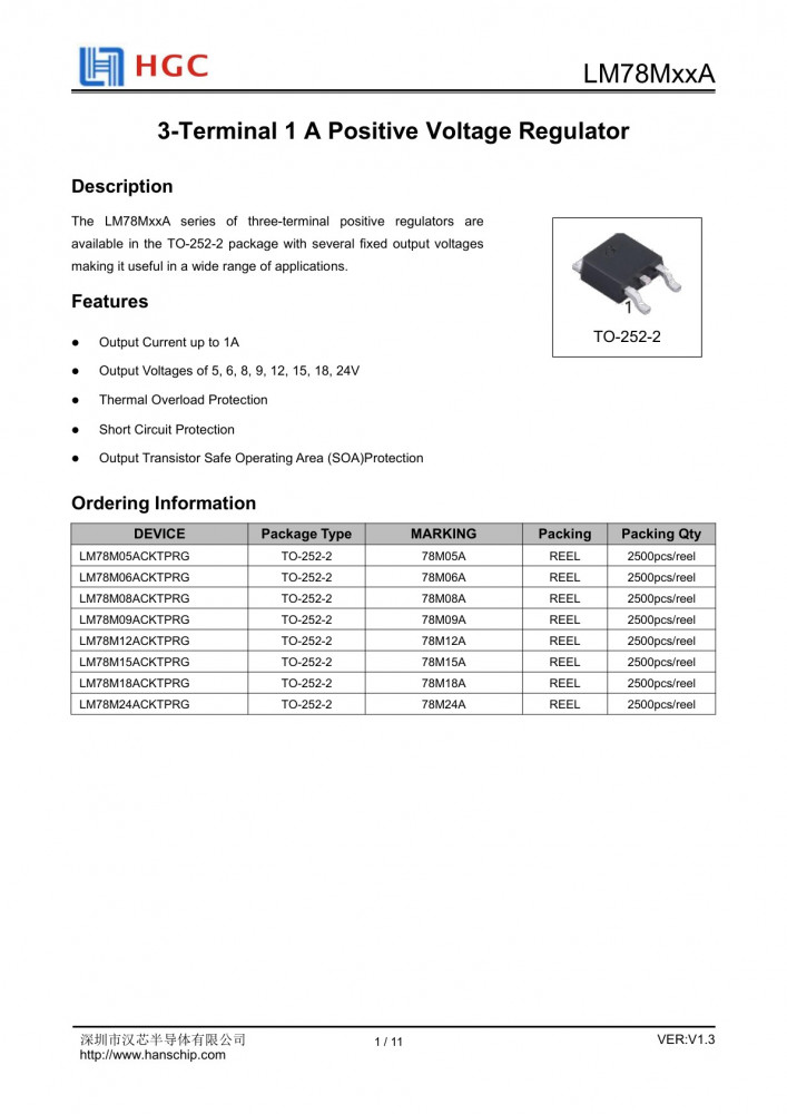 LM78M05ACKTPRG datasheet page 1