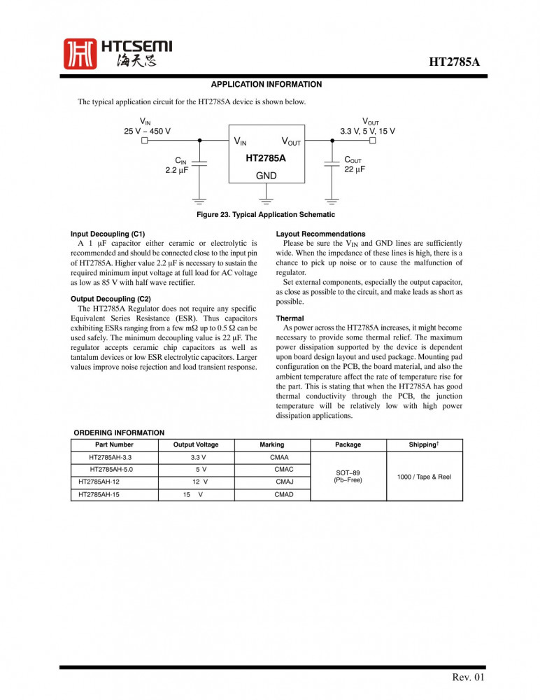 HT2785A datasheet page 9