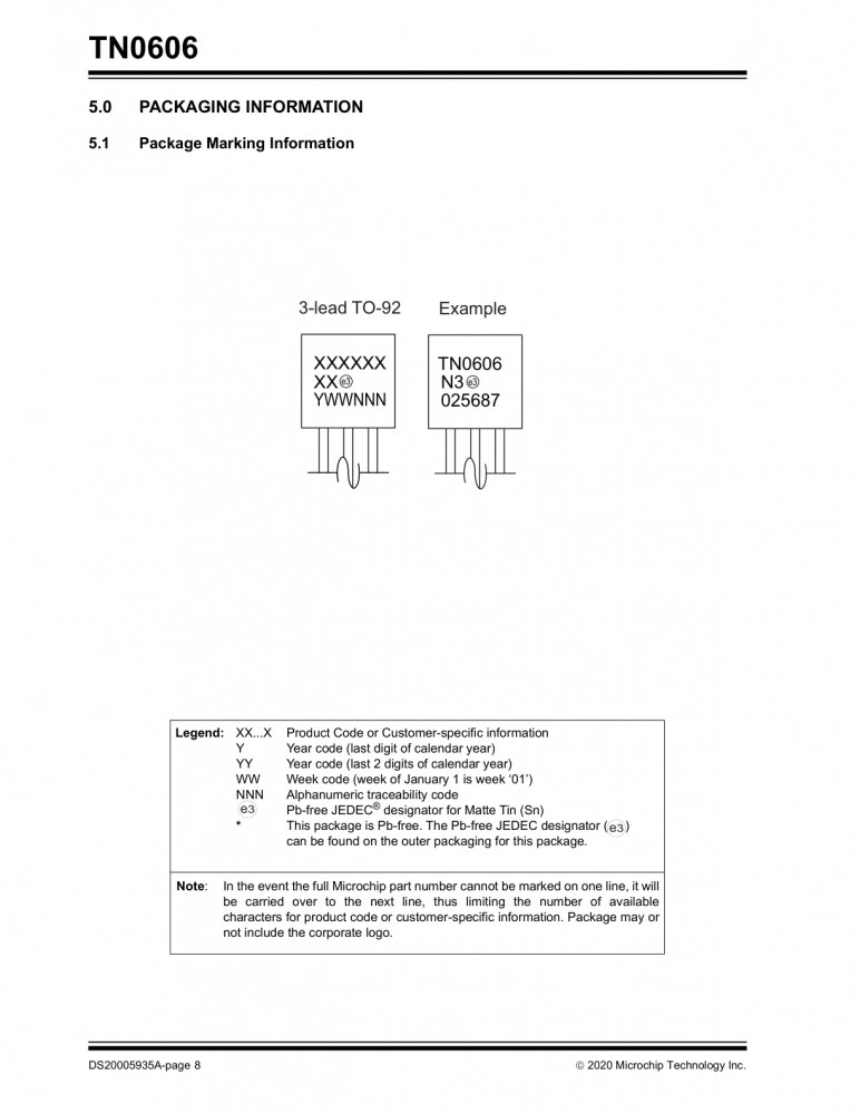 TN0606N3-G datasheet page 8