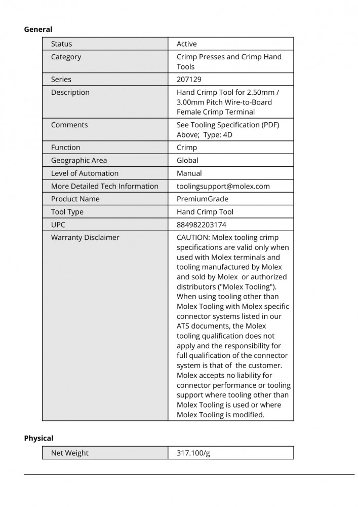 MOLEX 638235200 technical document page 2
