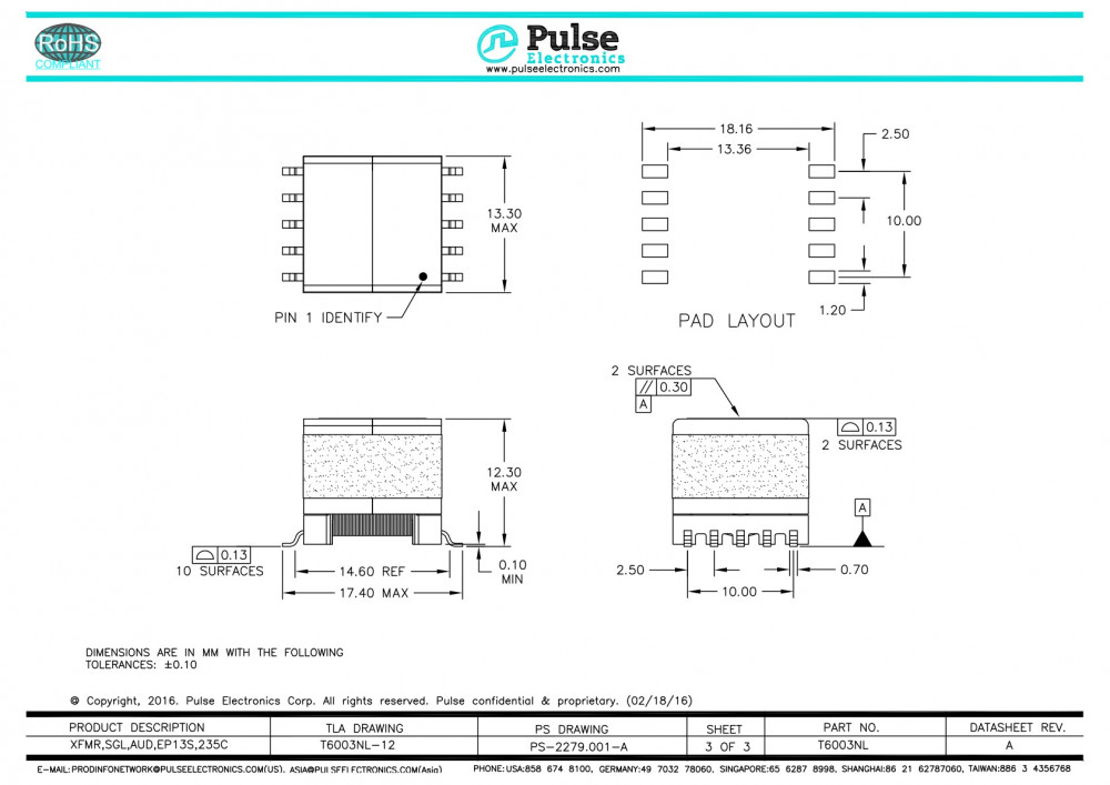 T6003NLT technical document page 3