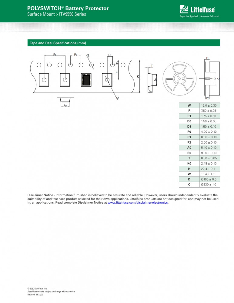 ITV9550 series technical document, page 5