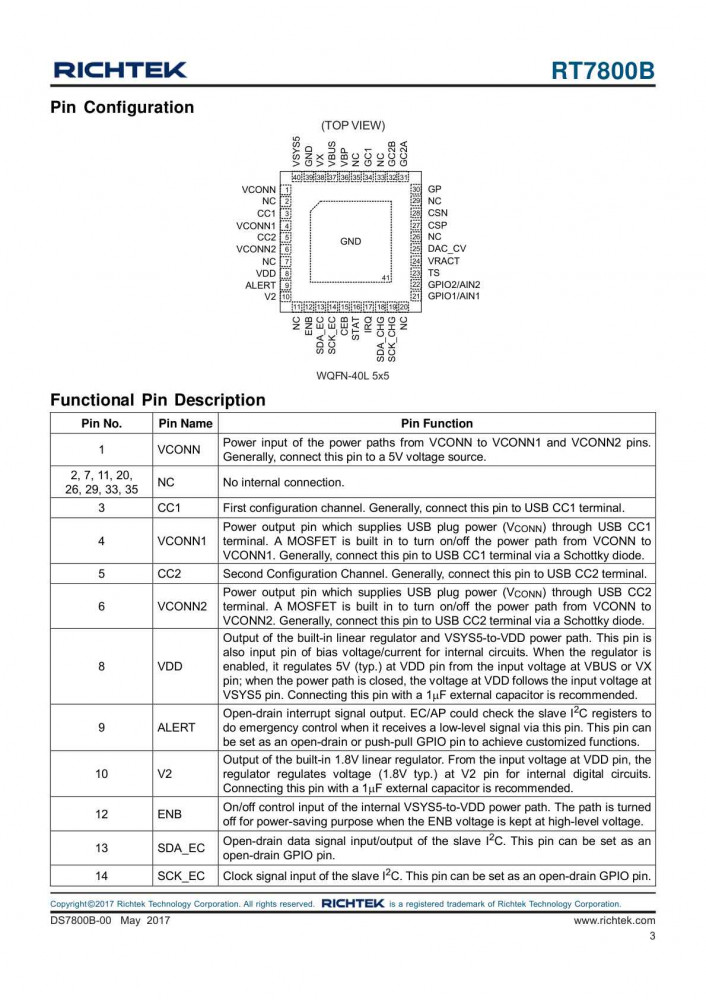 RT7800B technical document page 3