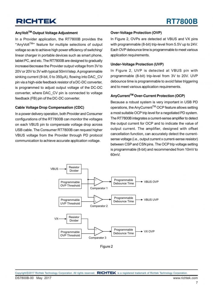 RT7800B technical document page 7