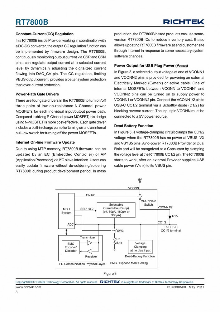 RT7800B technical document page 8