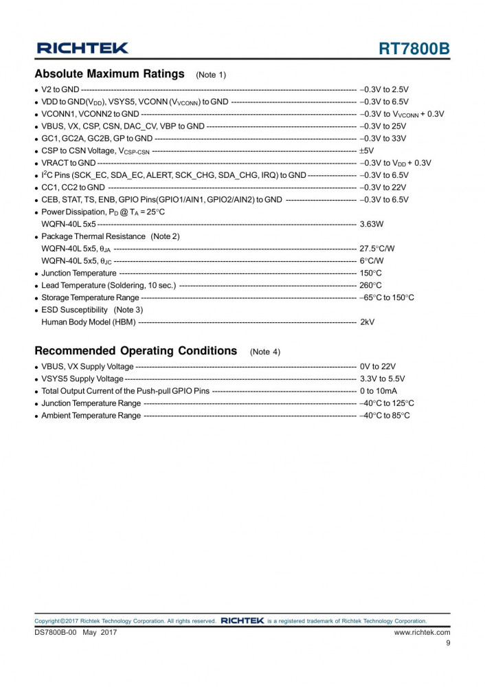 RT7800B technical document page 9