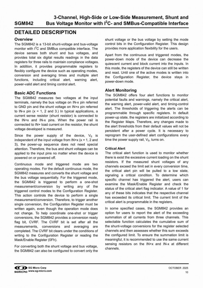 SGM842 datasheet page 10