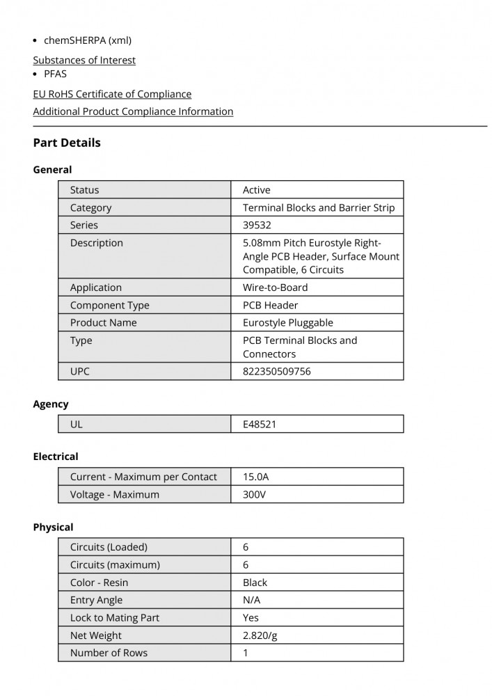 MOLEX 395324006 technical document page 2