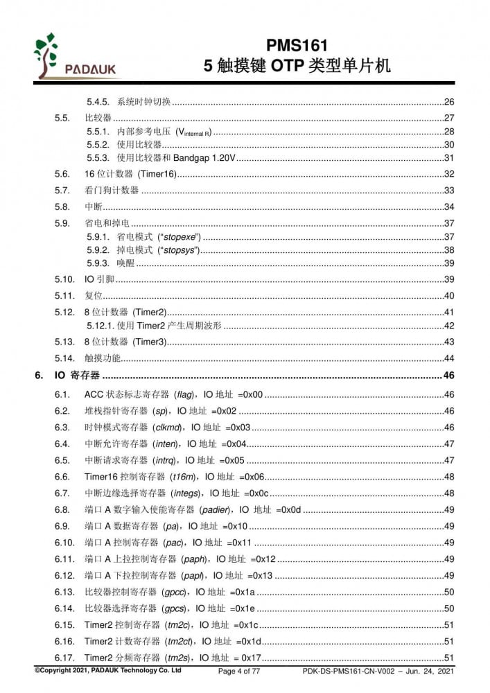 PMS161 datasheet page 4