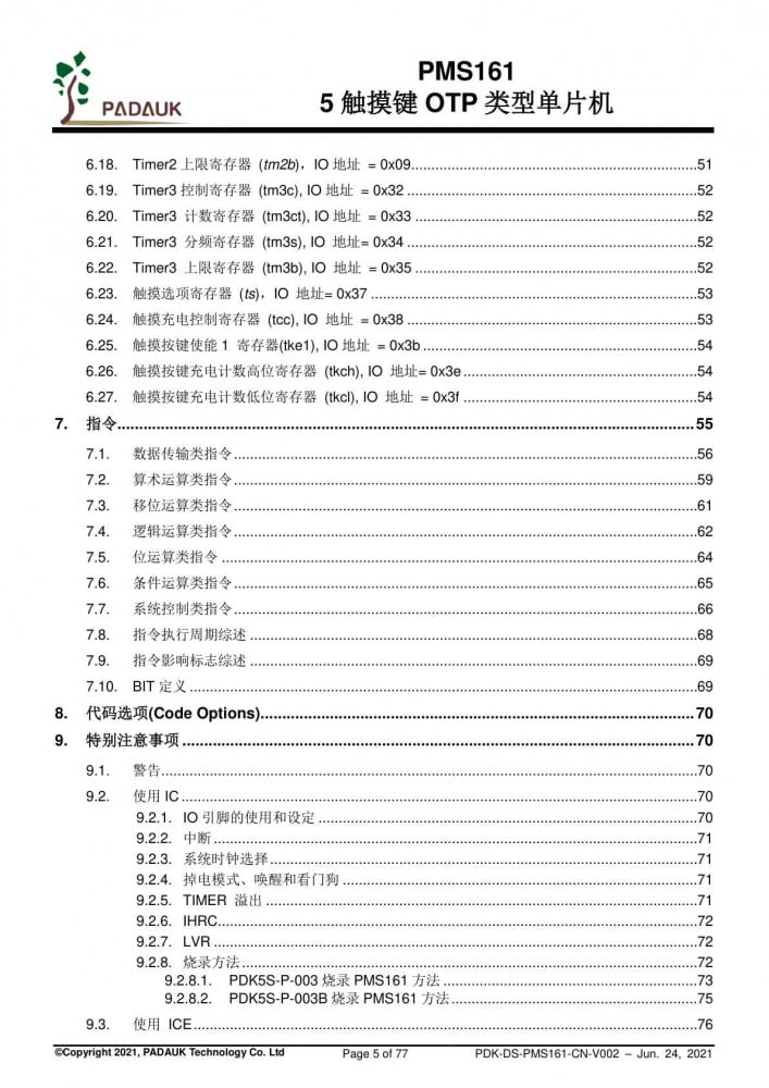 PMS161 datasheet page 5