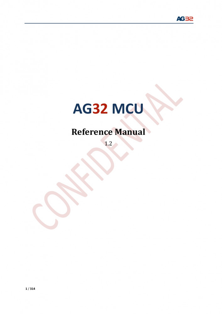 AG32 reference manual page image 1