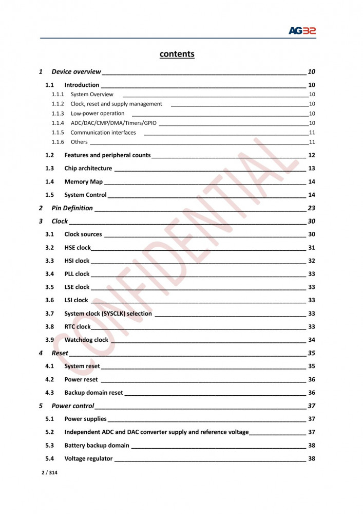 AG32 reference manual page image 2