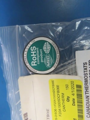 Cantherm F20A15005DCFB06E Mechanical Thermostat Chip for sale