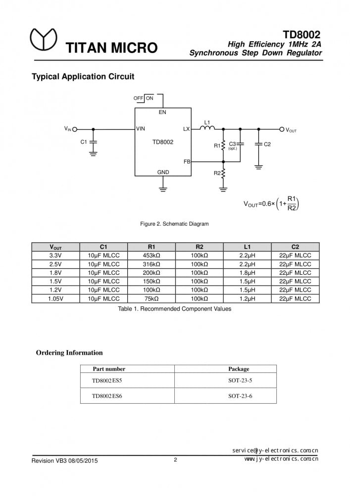 TD8002 datasheet page 2