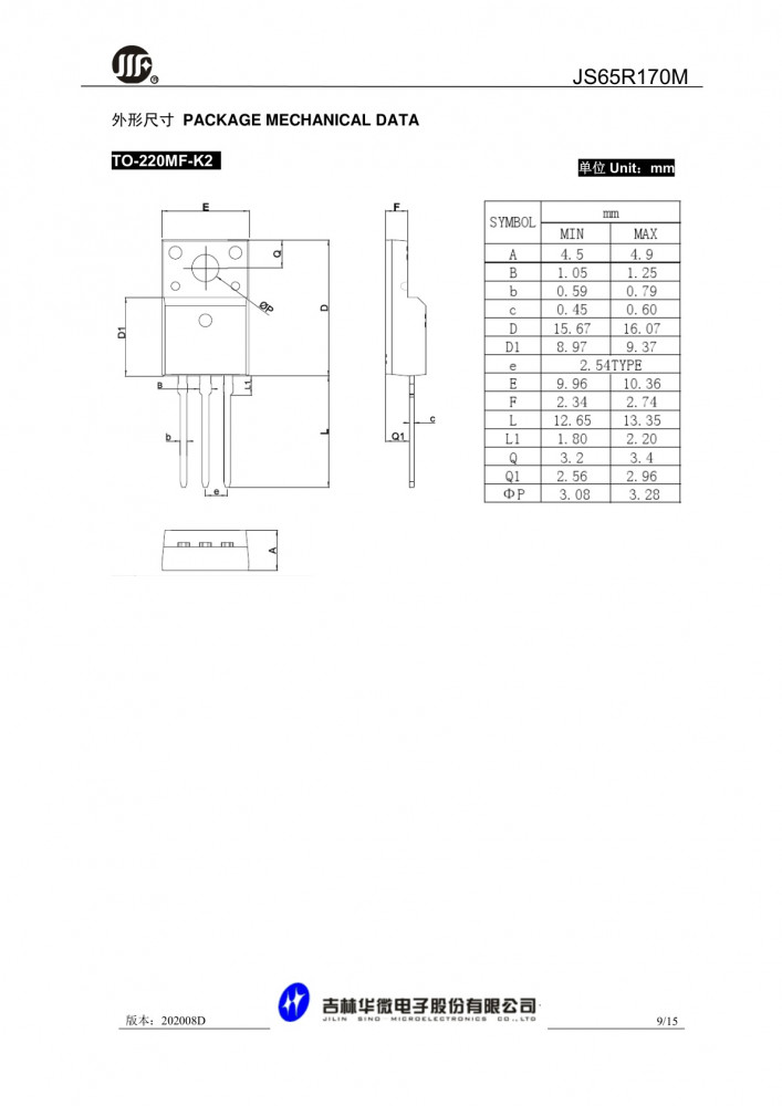 JS65R170FM datasheet page 9