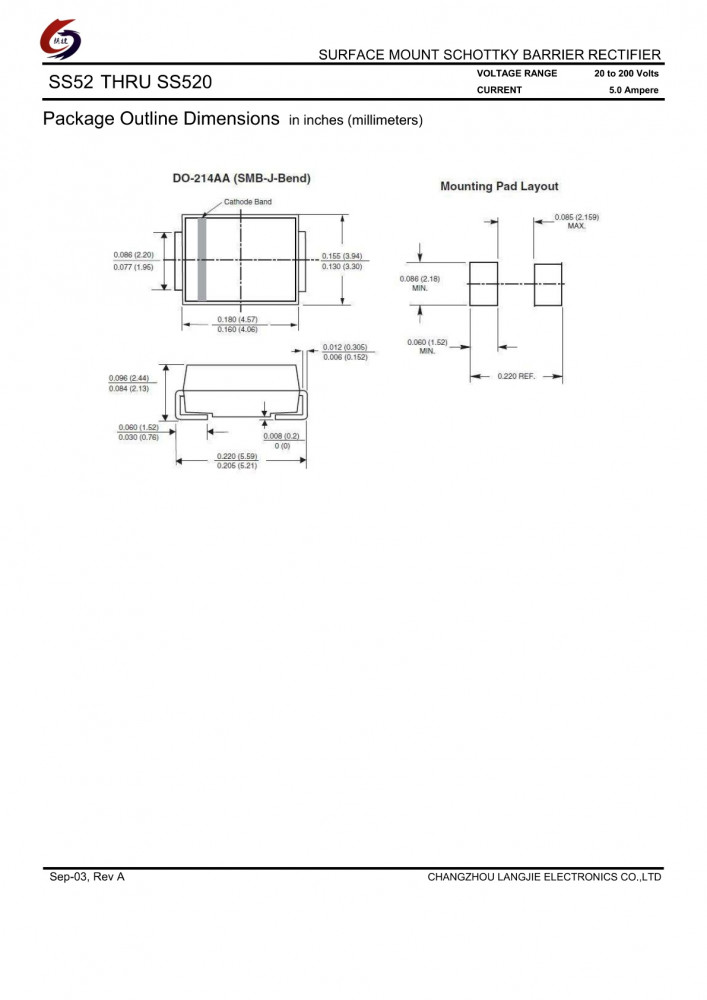 SS54 datasheet page 3