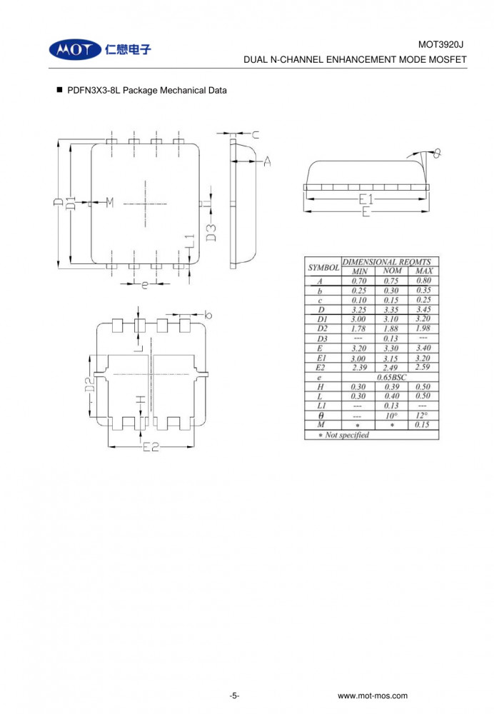 MOT3920J datasheet page 5