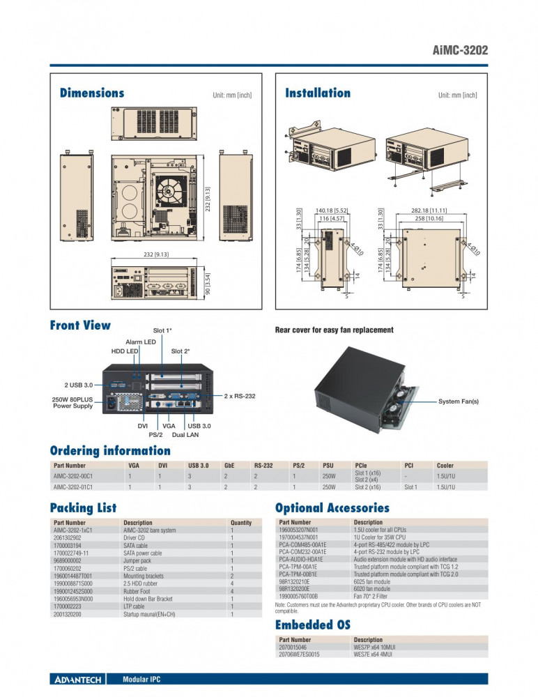 AIMC-3202 technical document page 3