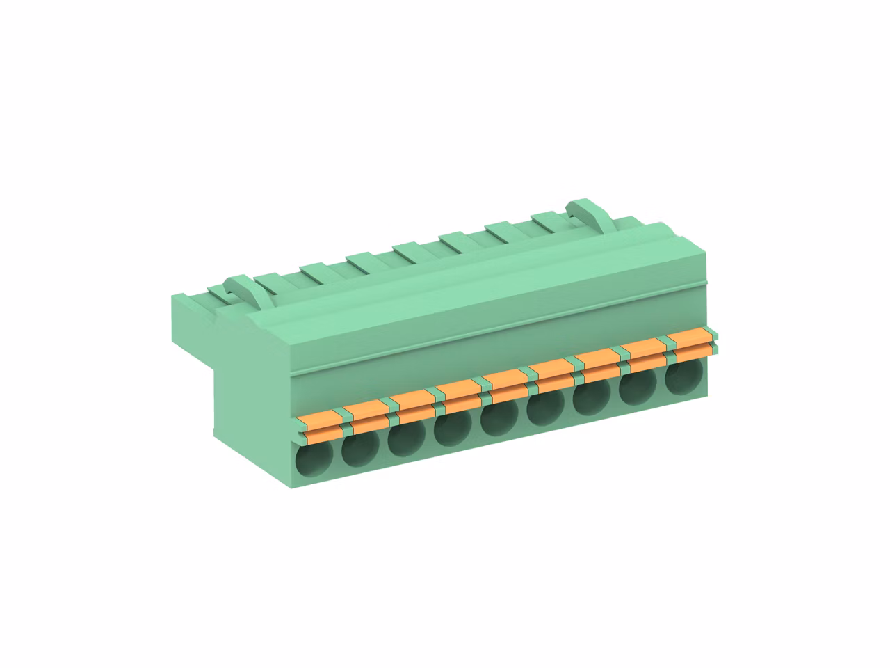 5.08mm Pitch Eurostyle Horizontal Plug, Spring-Type, In-Line, 9 Circuits for sale