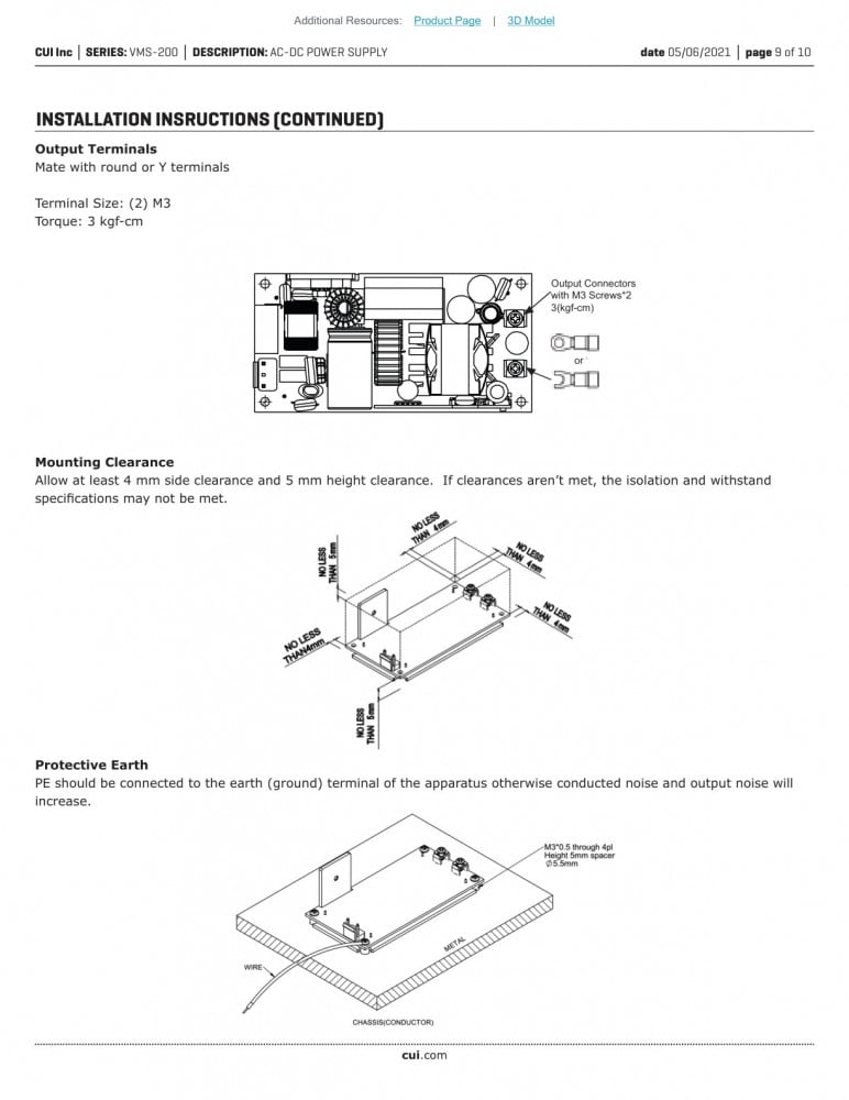 VMS-200-12 datasheet page 9