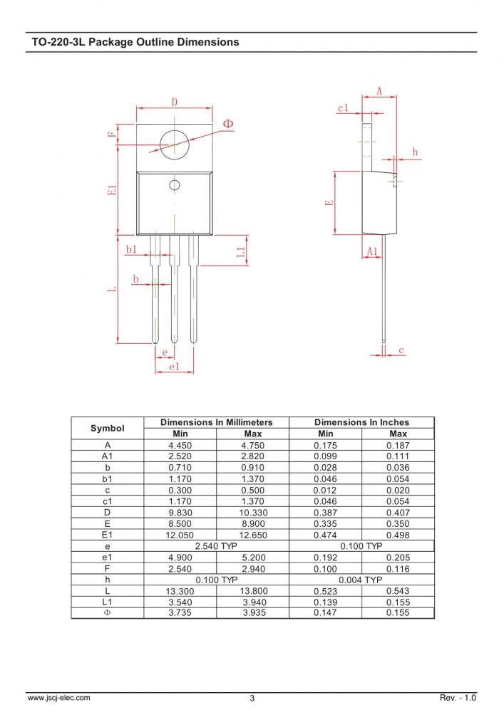 SBD3045SCTB datasheet page 3