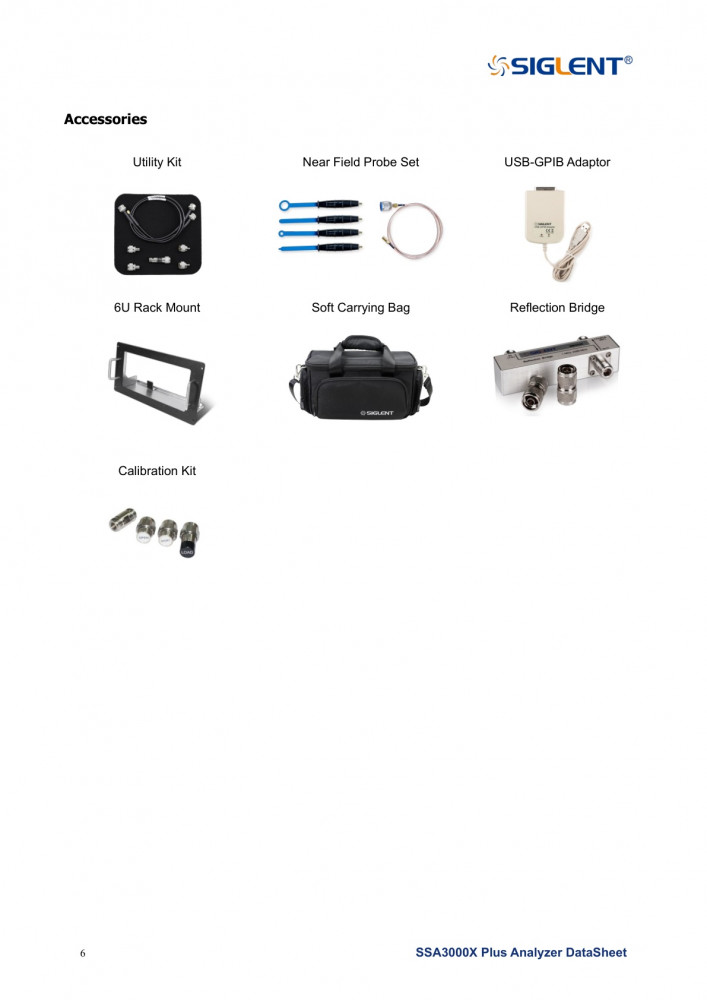 SIGLENT SSA3000X Plus datasheet page 8