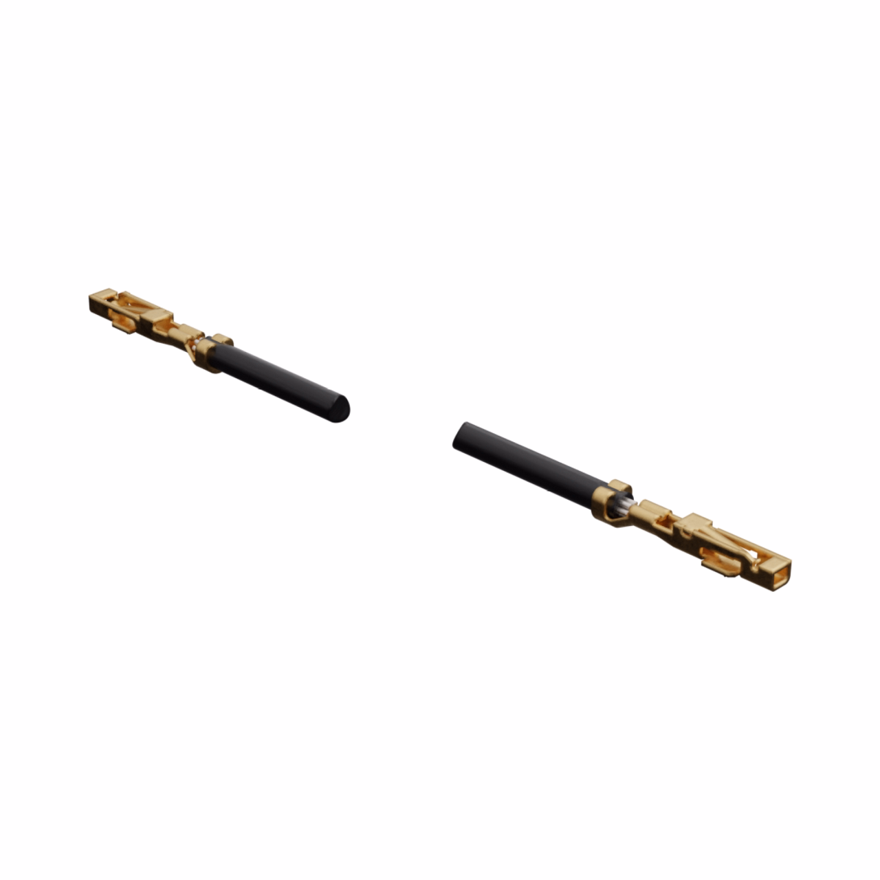 Pre-Crimped Lead iGrid Female-to-iGrid Female, Gold (Au) Plating, 150.00mm Length, 22 AWG, Black for sale