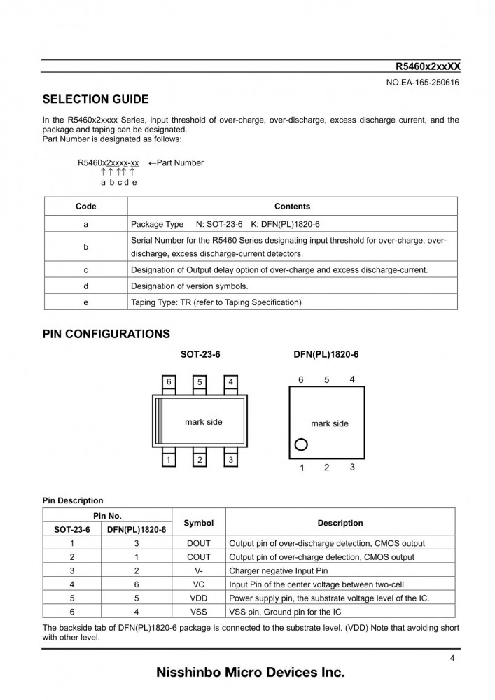 R5460 datasheet preview, page 4