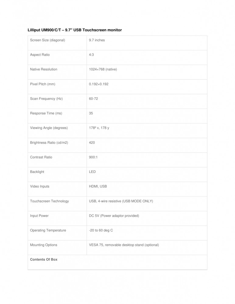 UM-900/C/T technical document, page image 1