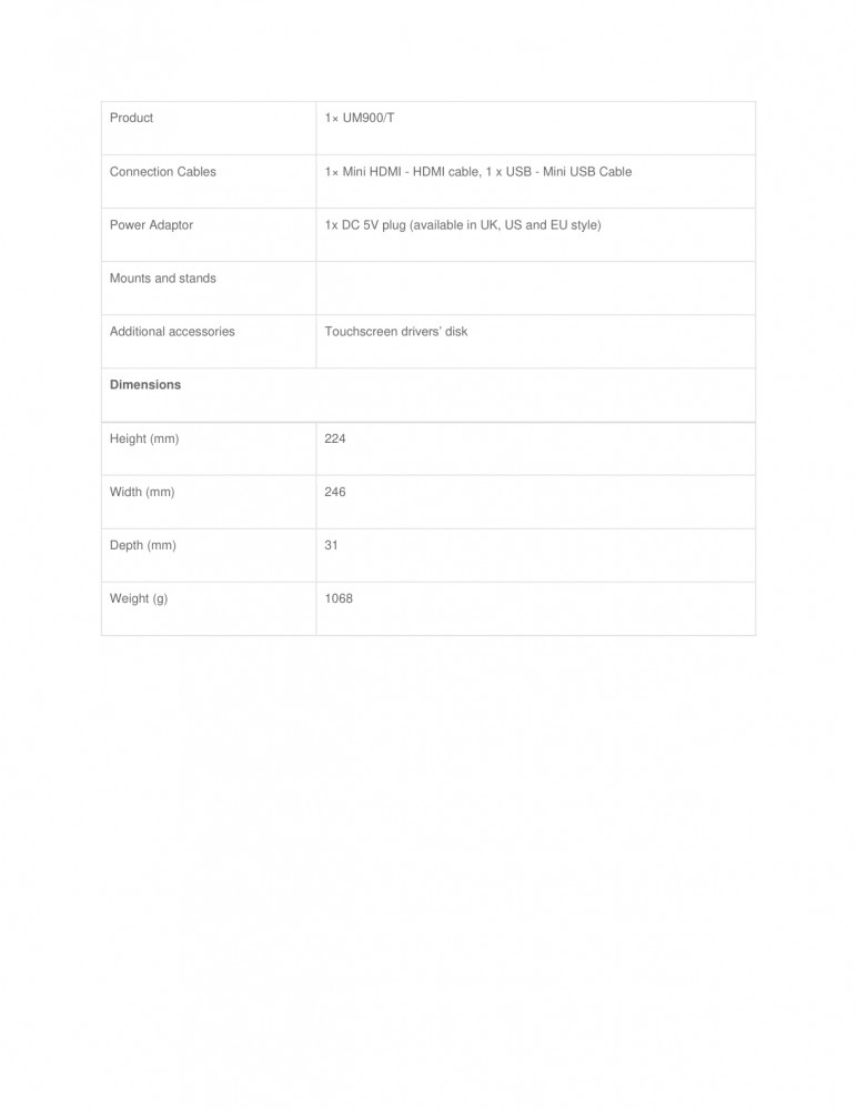 UM-900/C/T technical document, page image 2
